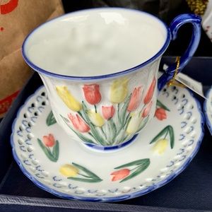 Delftware | Dining | Delftware Royal Twickel Tulip Tea Set | Poshmark
